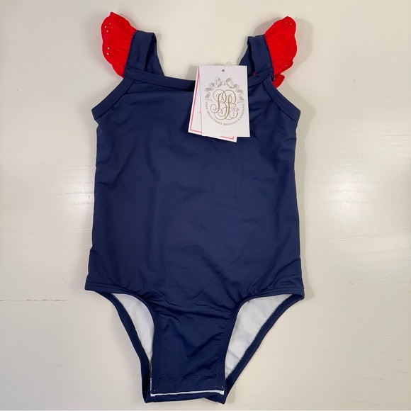 The Beaufort Bonnet Company | Swim | Nwt Tbbc Girls Navyred Swimsuit ...